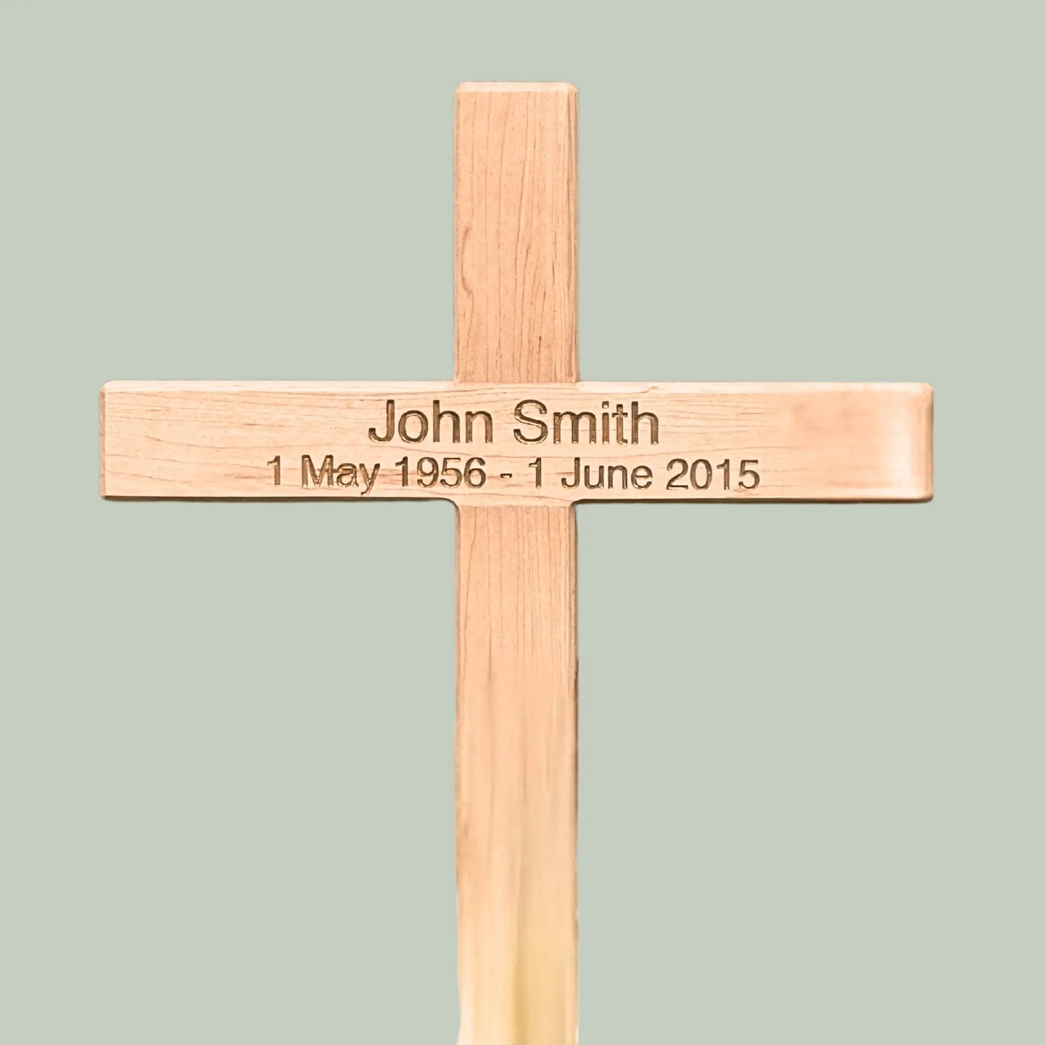 Simple wooden Cross – Natural Memorials